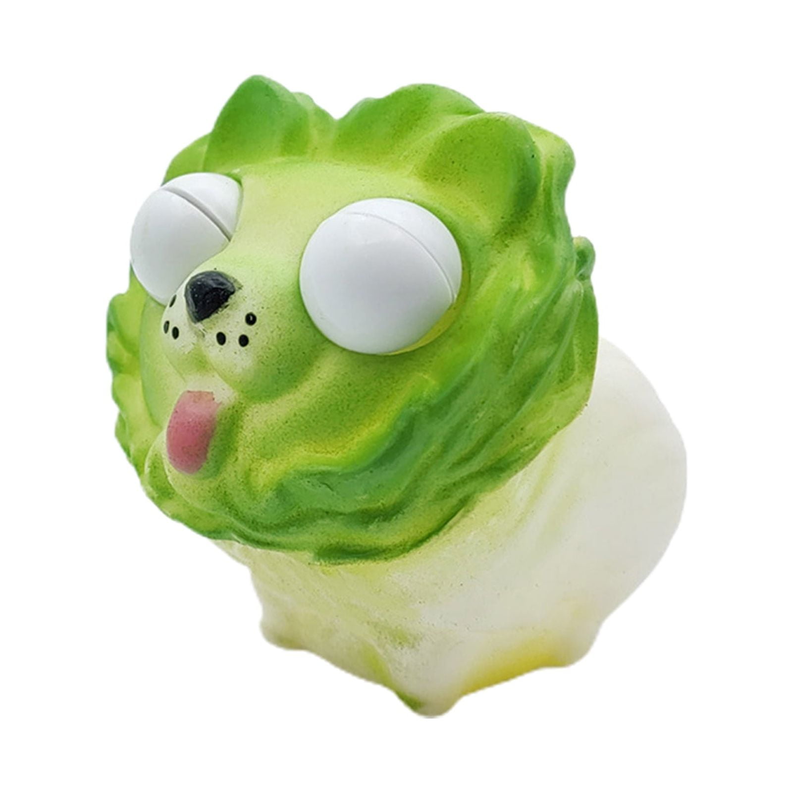 Kitem Green Vegetable Dog Squeeze Toy Funny Eyeball Burst Stress Relief ...