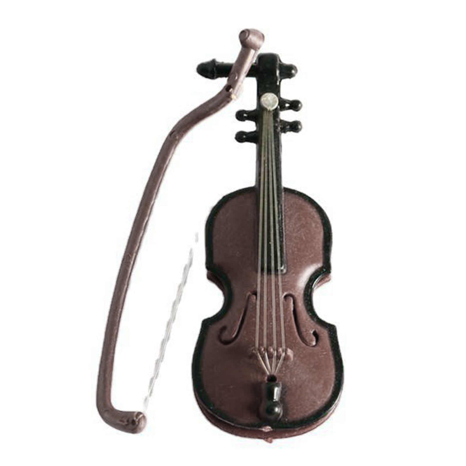 Kitem High Simulated Doll House Violin Premium Texture 1/12 Scale Red ...