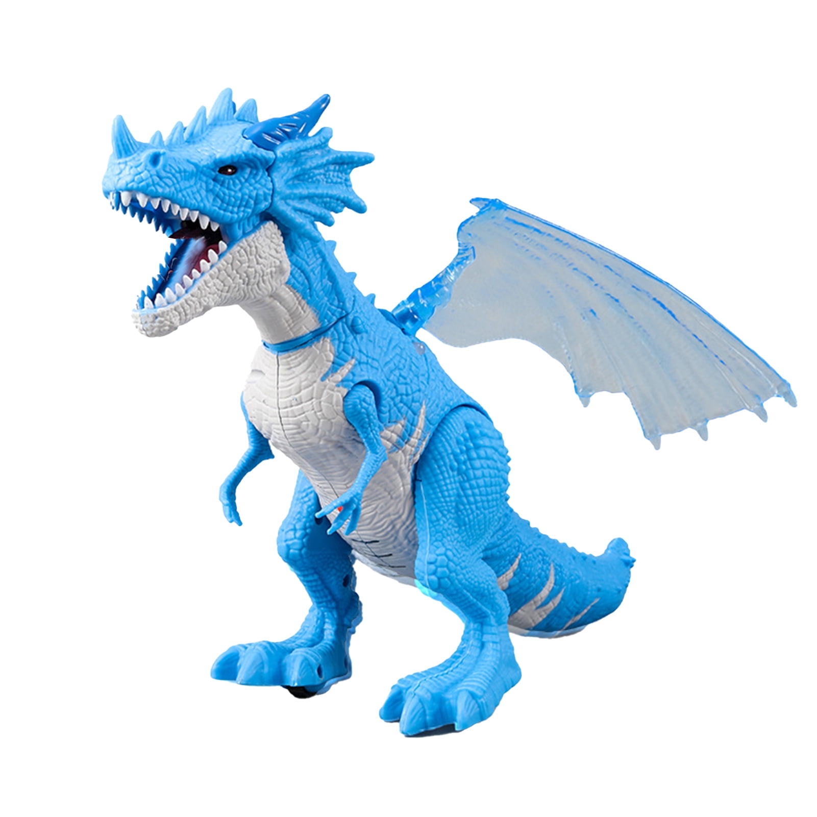 Kitem Kids Electric Flying Dragon Toy Light-Up Eyes Roaring Spraying ...