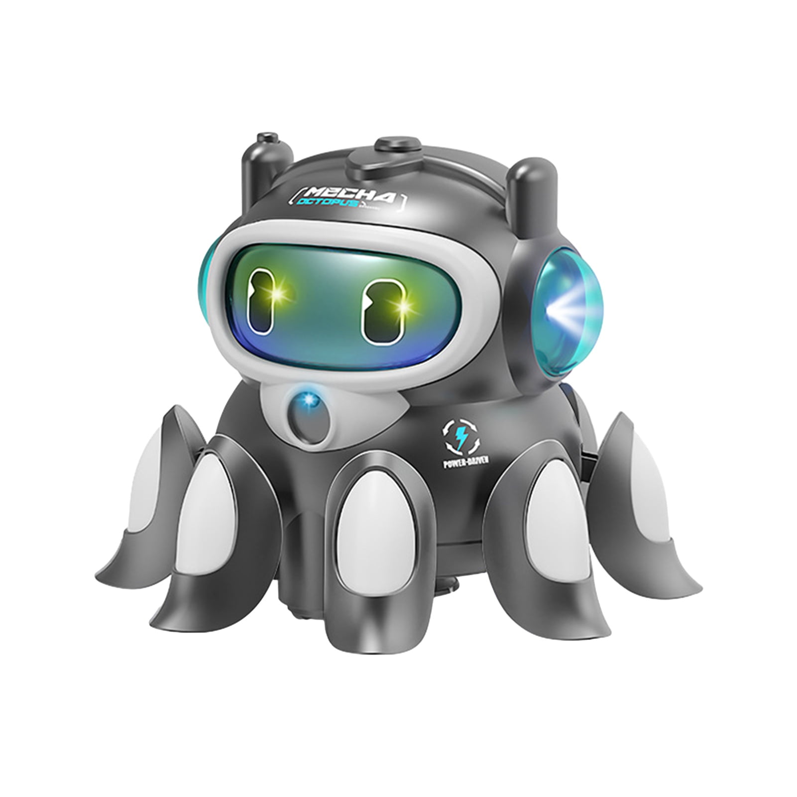 Kitem Kids Electric Mechanical Octopus Toy with Light Music Spray Auto ...