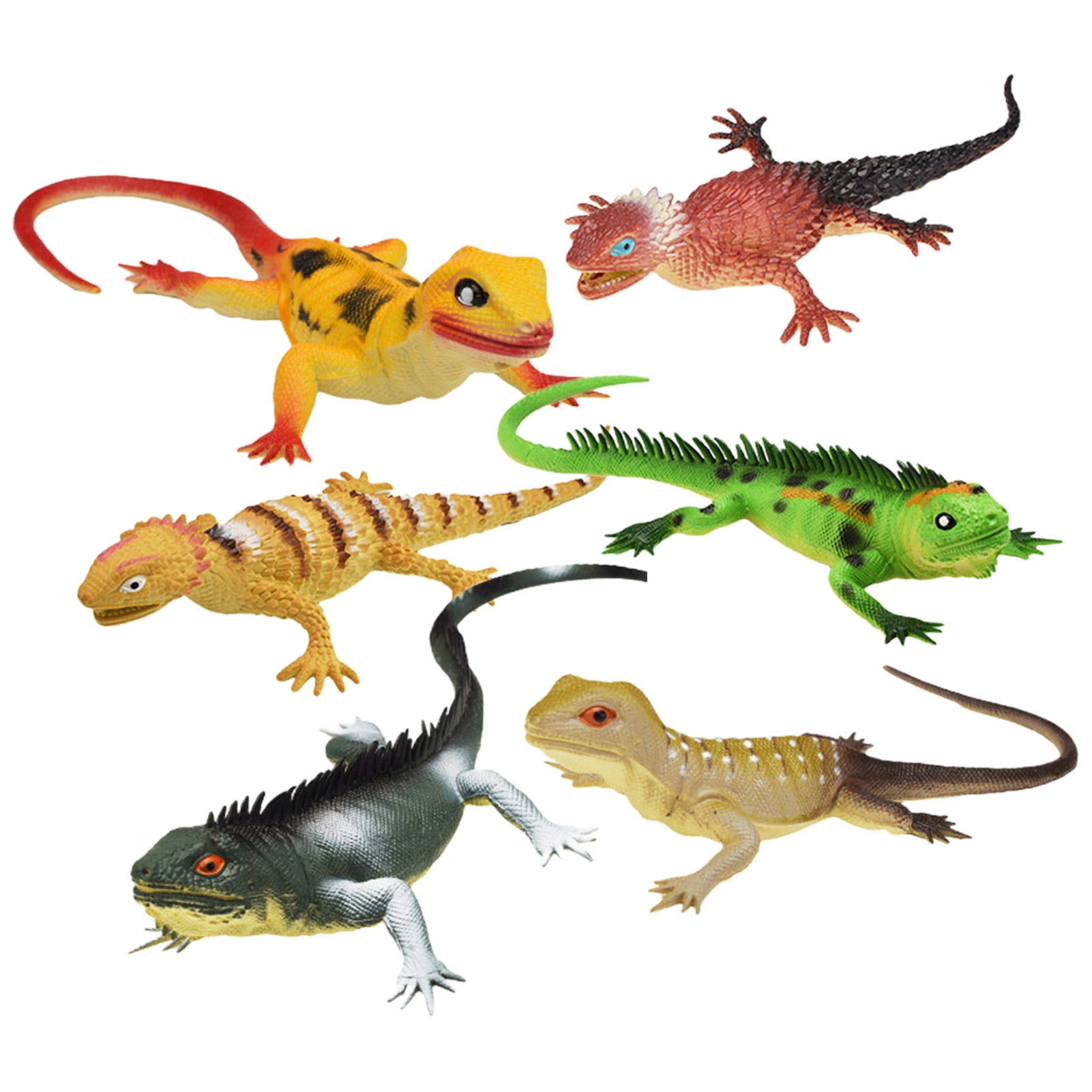 Kitem Lizard Model Toy Built-in Whistle Simulated Animal Tricky Vent ...