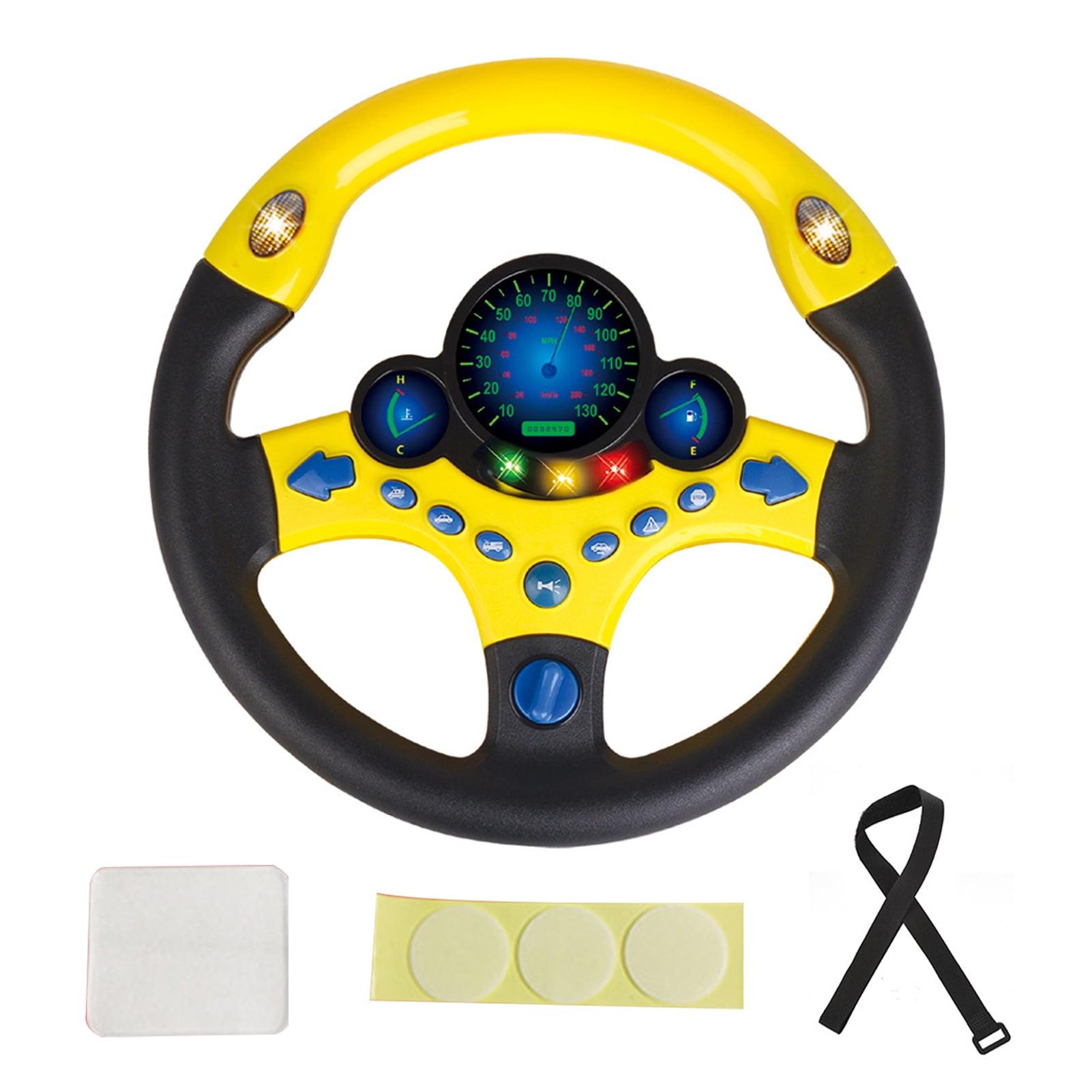 Kitem Passenger Seat Steering Wheel Toy with Music Light Kids Car ...