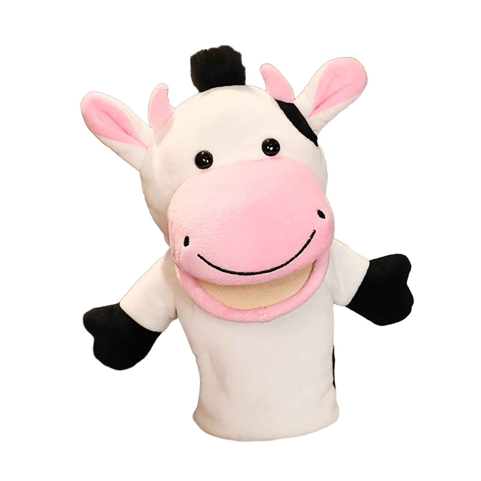 Kitem Plush Animal Hand Puppet Cartoon Lion/Cow Plush Toy Hand Finger ...