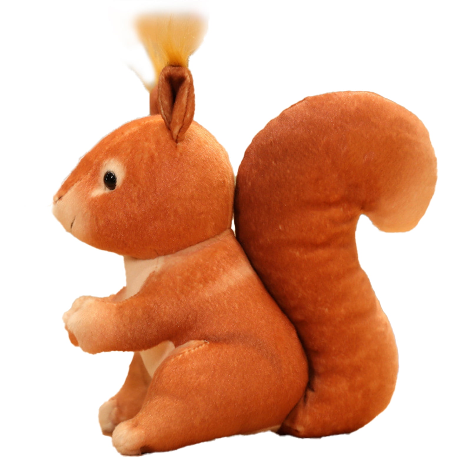 Kitem Plush Squirrel Toys Three-dimensional Facial Expression Fluffy ...