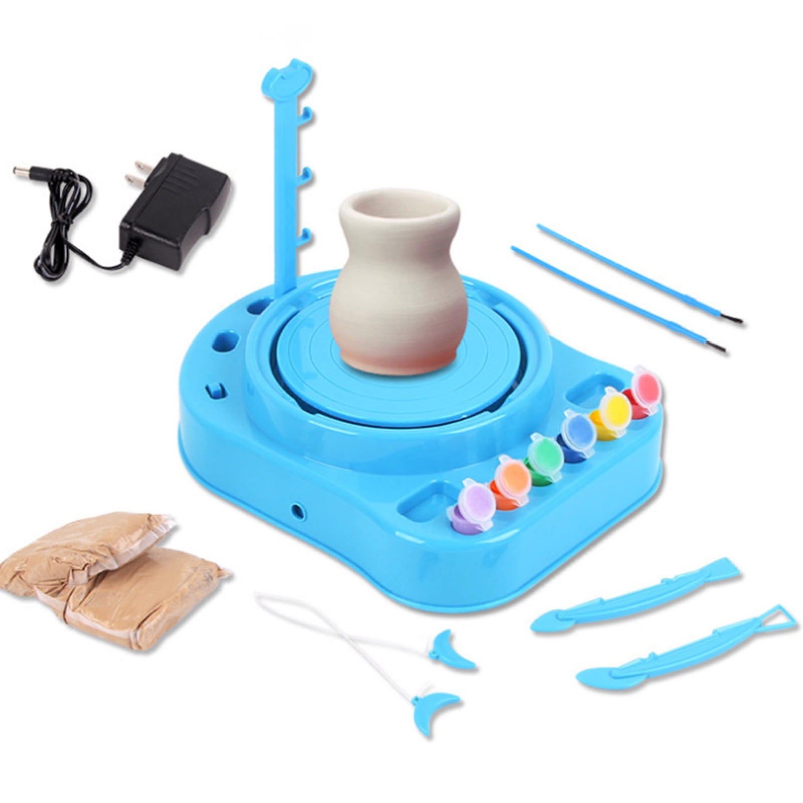 Kitem Pottery Toys 2 Gears Educational Electric Children Craft Paint ...