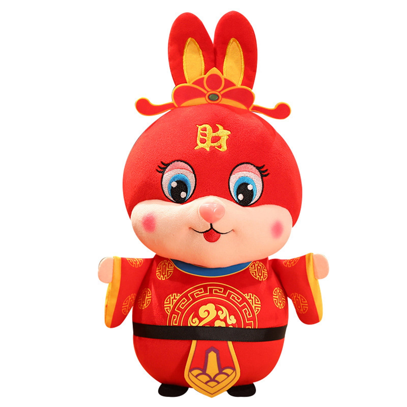 Kitem Rabbit Doll Pillow Lovely Bunny Doll God of Wealth Cross-dressing ...