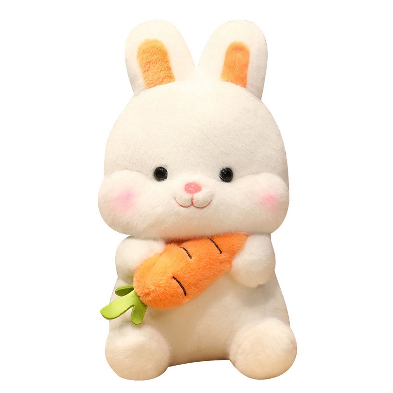 Kitem Rabbit Plush Toy Hold A Carrot Cartoon Bunny Doll Plushies ...