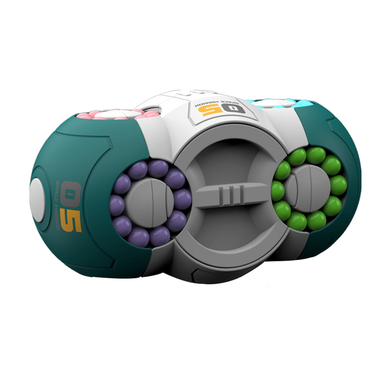 Kitem Rotating Bean Cube Spinner Toy Stress Anxiety Relief Educational ...