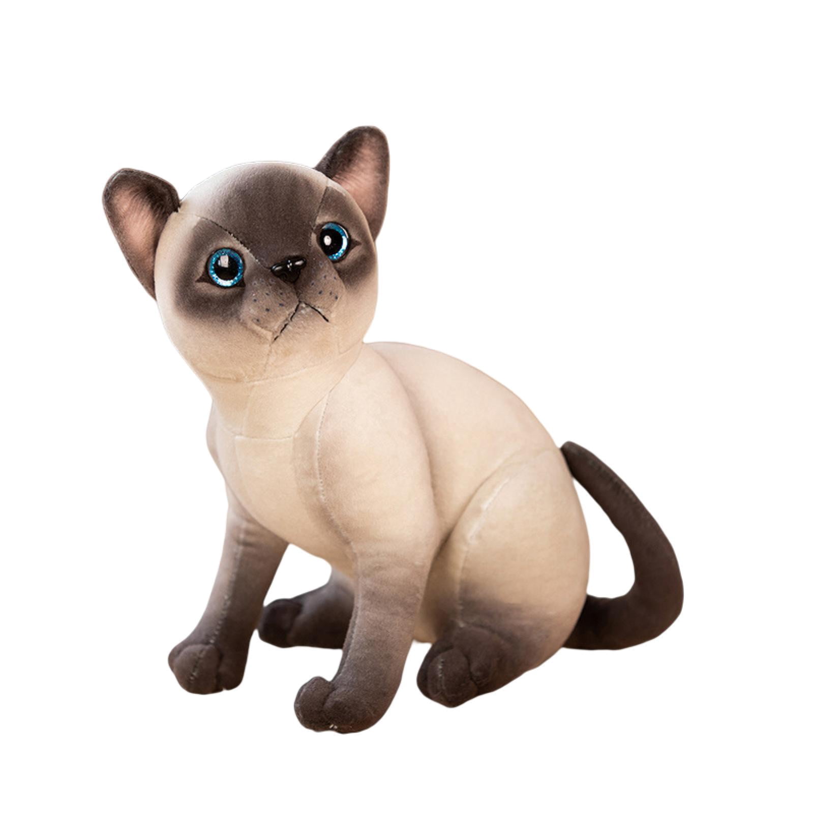 Kitem Simulation Cat Doll PP Cotton Filling Vivid Look 3D Eyes Soft ...