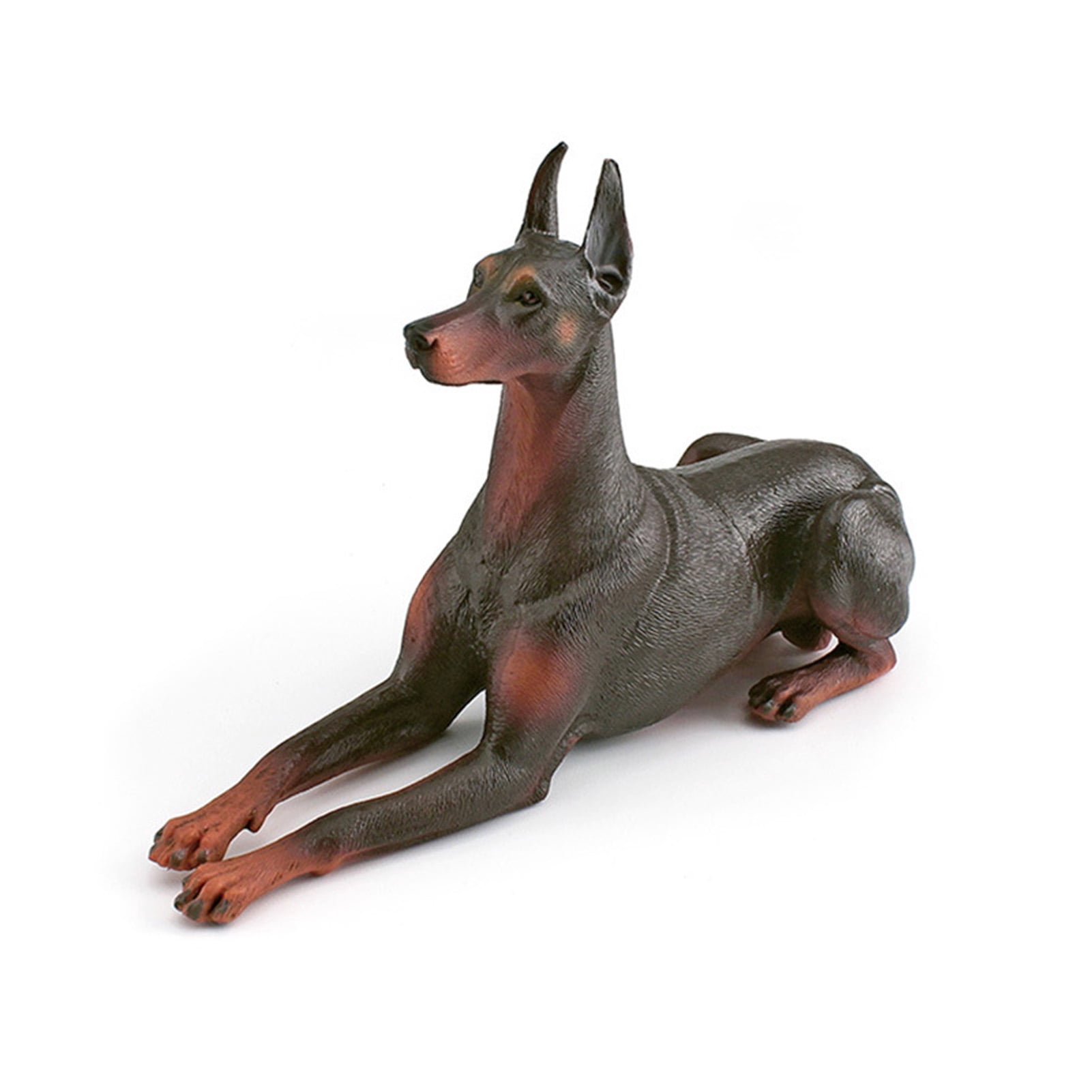 Kitem Simulation Dog Figurine Cute Shiba-Inu Golden-Retriever Dobermann ...