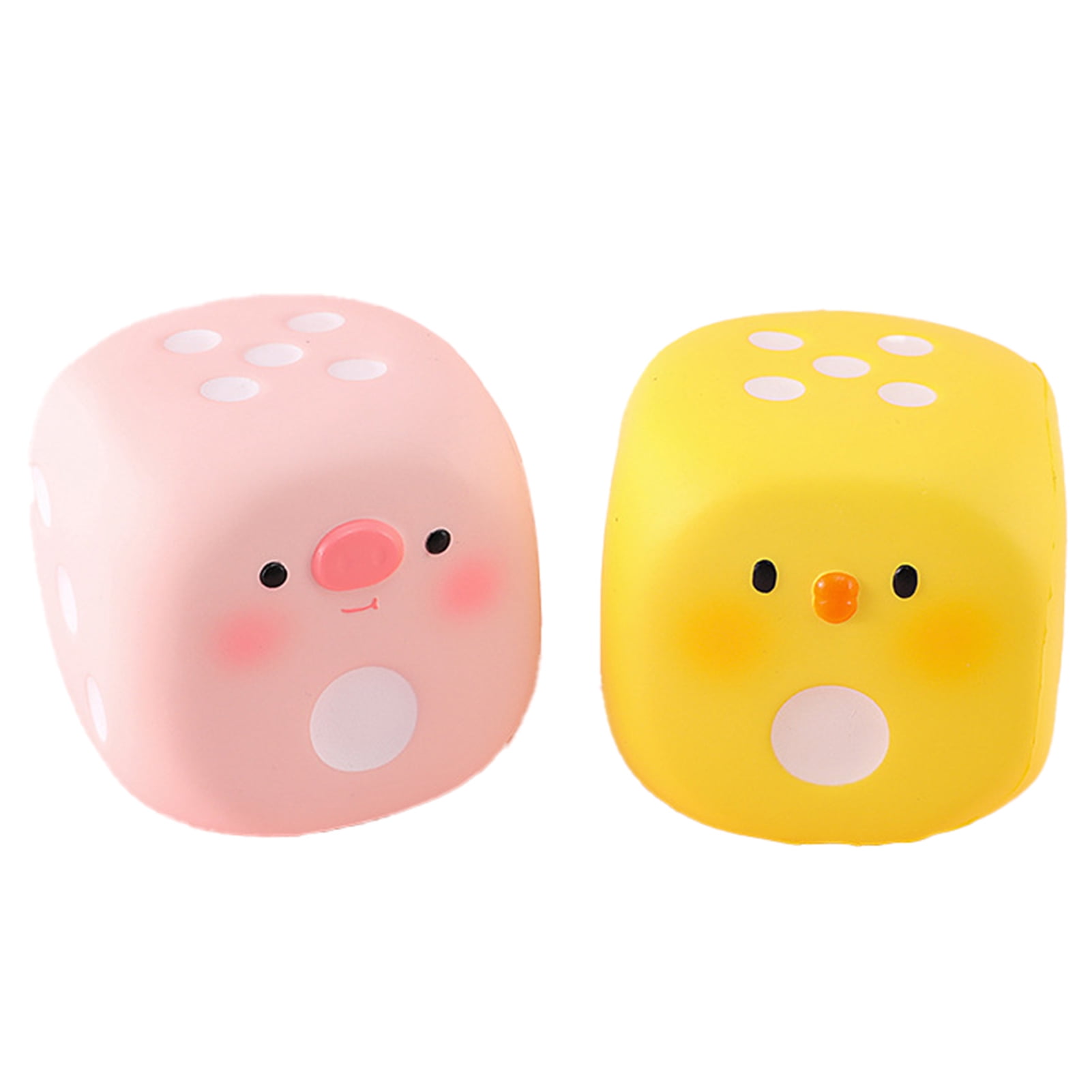 Kitem Stress-Relieving Cartoon Dice Squeeze Toy Safe Soft Fun Deep ...
