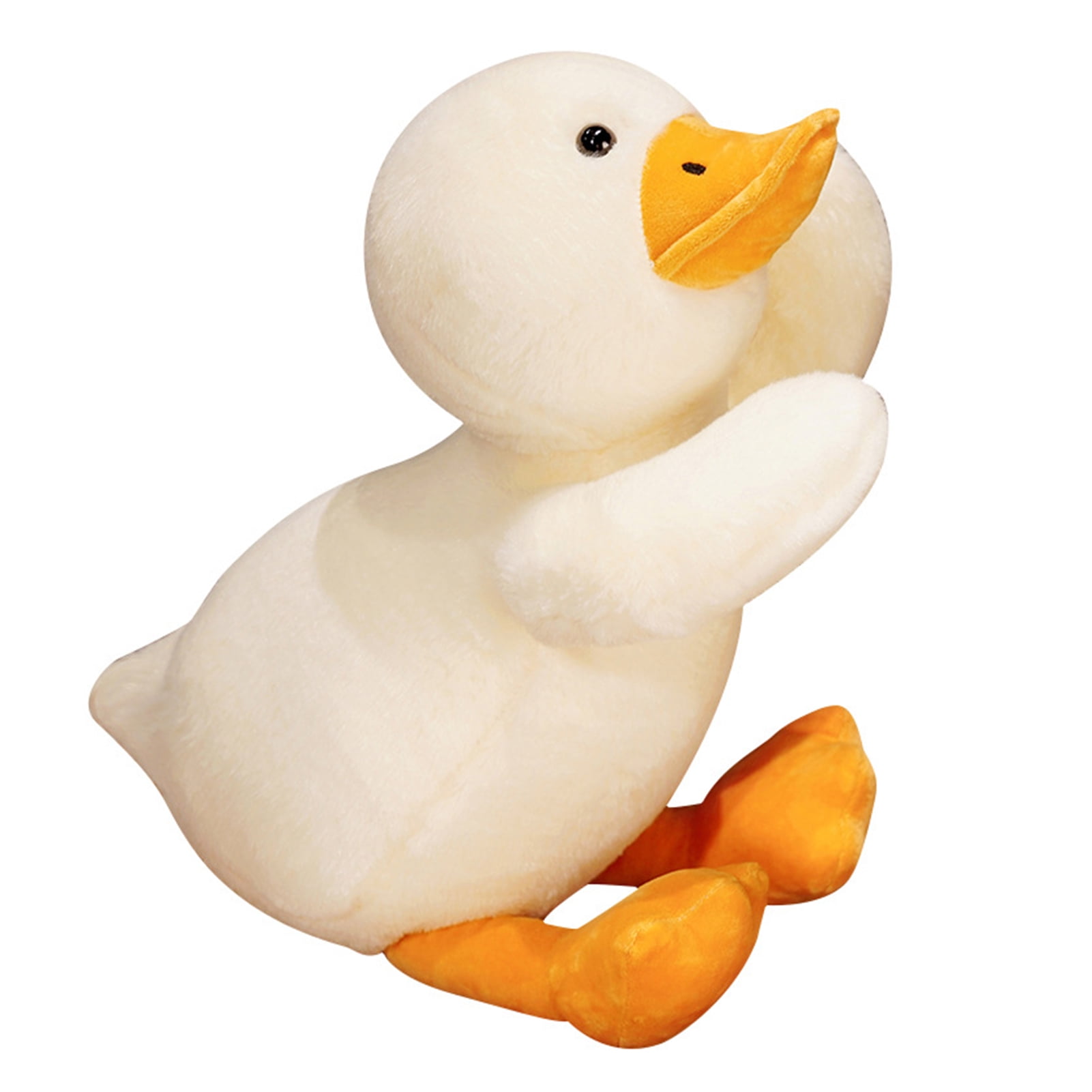 Kitem Stuffed Duck Pillow Cute 3D Eyes Flat Mouth White Duck Plushies ...