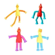 10 Pcs Slingshot Chicken Flying Finger Toys - Stretchy Rubber Flick ...