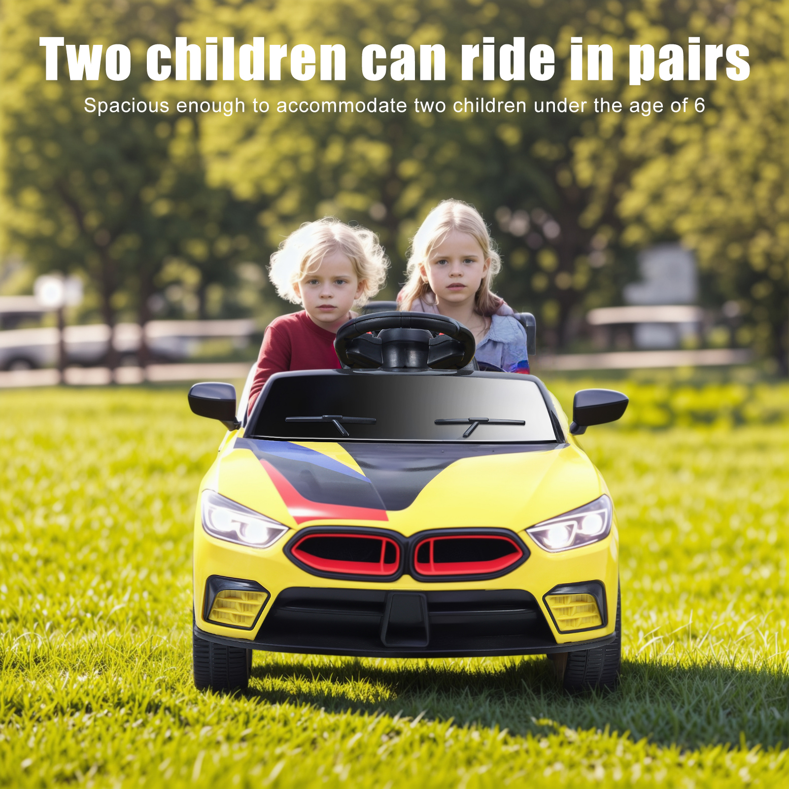 Kitem Toddler Electric Racing Car, Forward/Backward, w/Parent Control ...