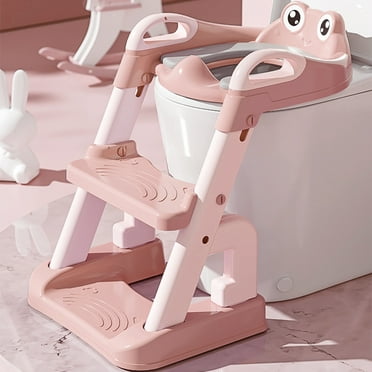 Mommy's Helper Padded Potty Seat with built in ladder non-slip step ...
