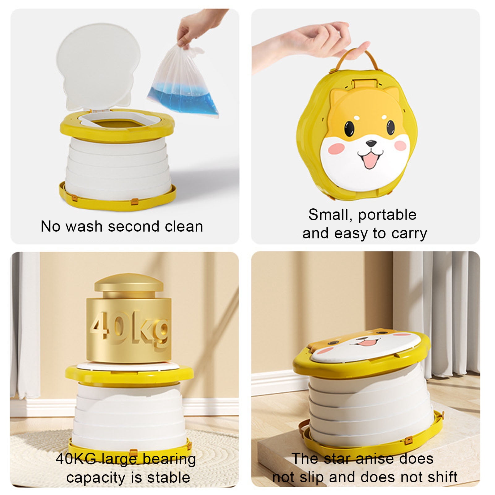 Kitem Travel Potty Seat for Toddler, Toilet Seat for Kids Portable ...