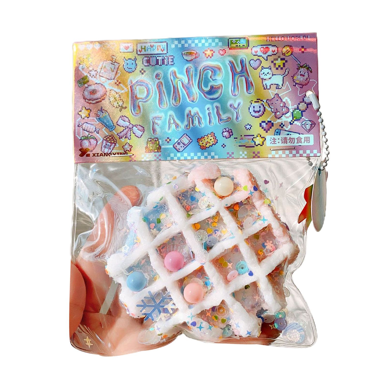 Kitem Waffle Squeeze Toy Slow Rebound Stress Relief Bunny Dessert Cat ...