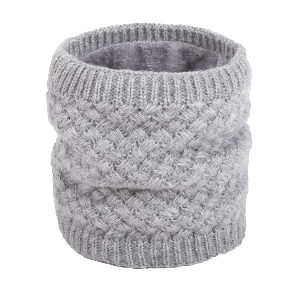 Kitem Winter Women Men Geometric Woolen Knitted Collar Scarf Warm ...