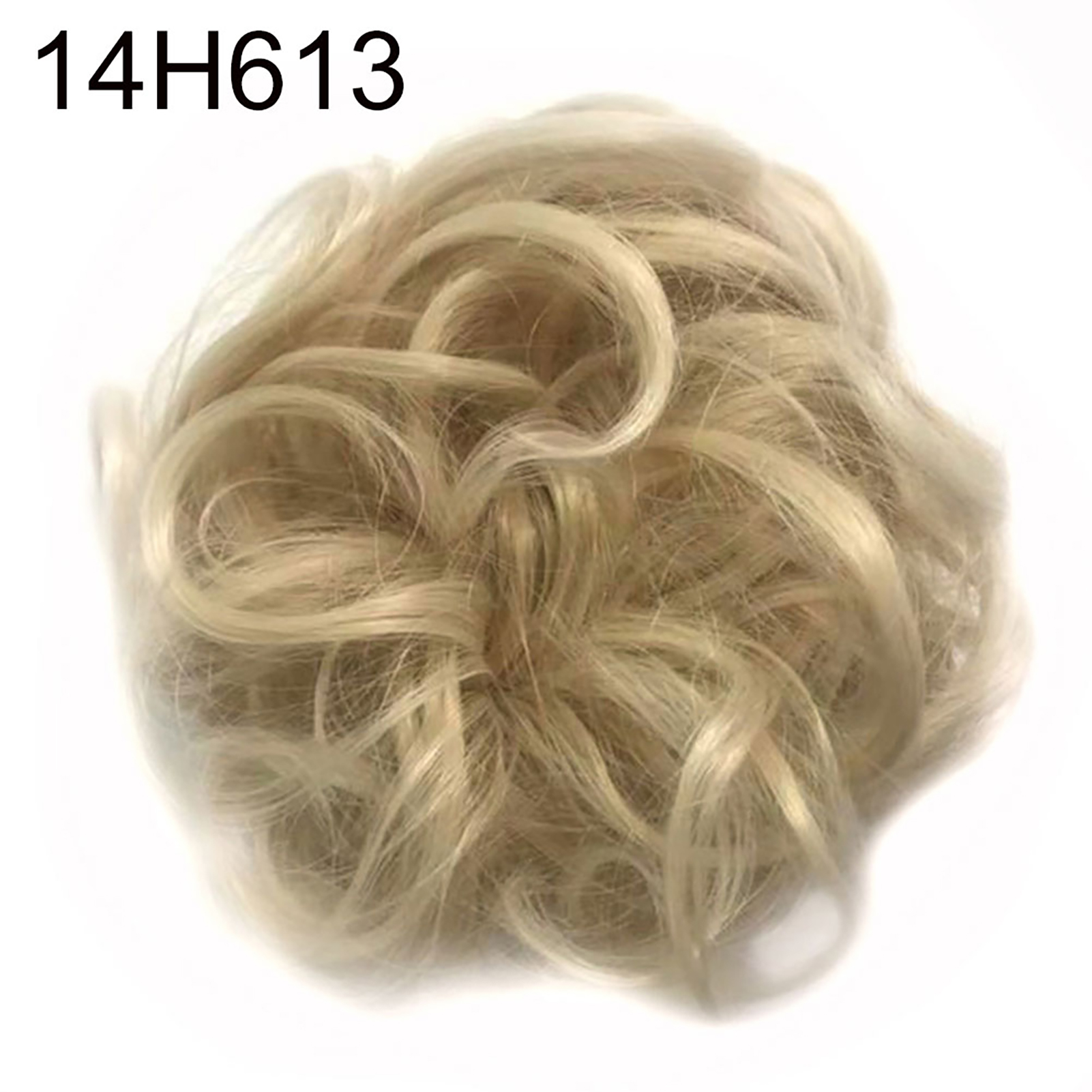 Kitem Women Hair Bun Extension Wavy Curly Messy Wig Wedding Bride ...