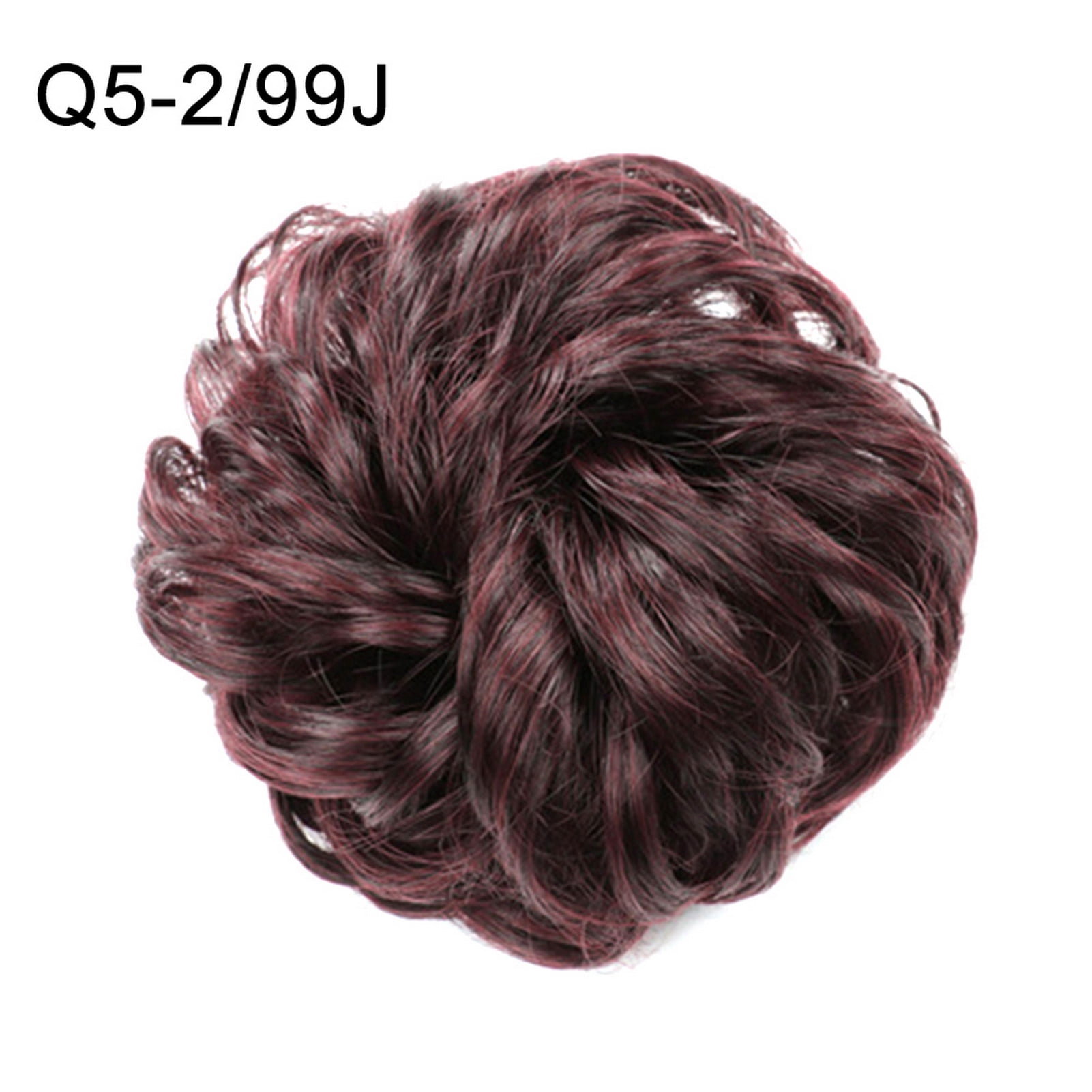 Kitem Women Hair Bun Ponytail Extension Wavy Curly Messy Chignon ...