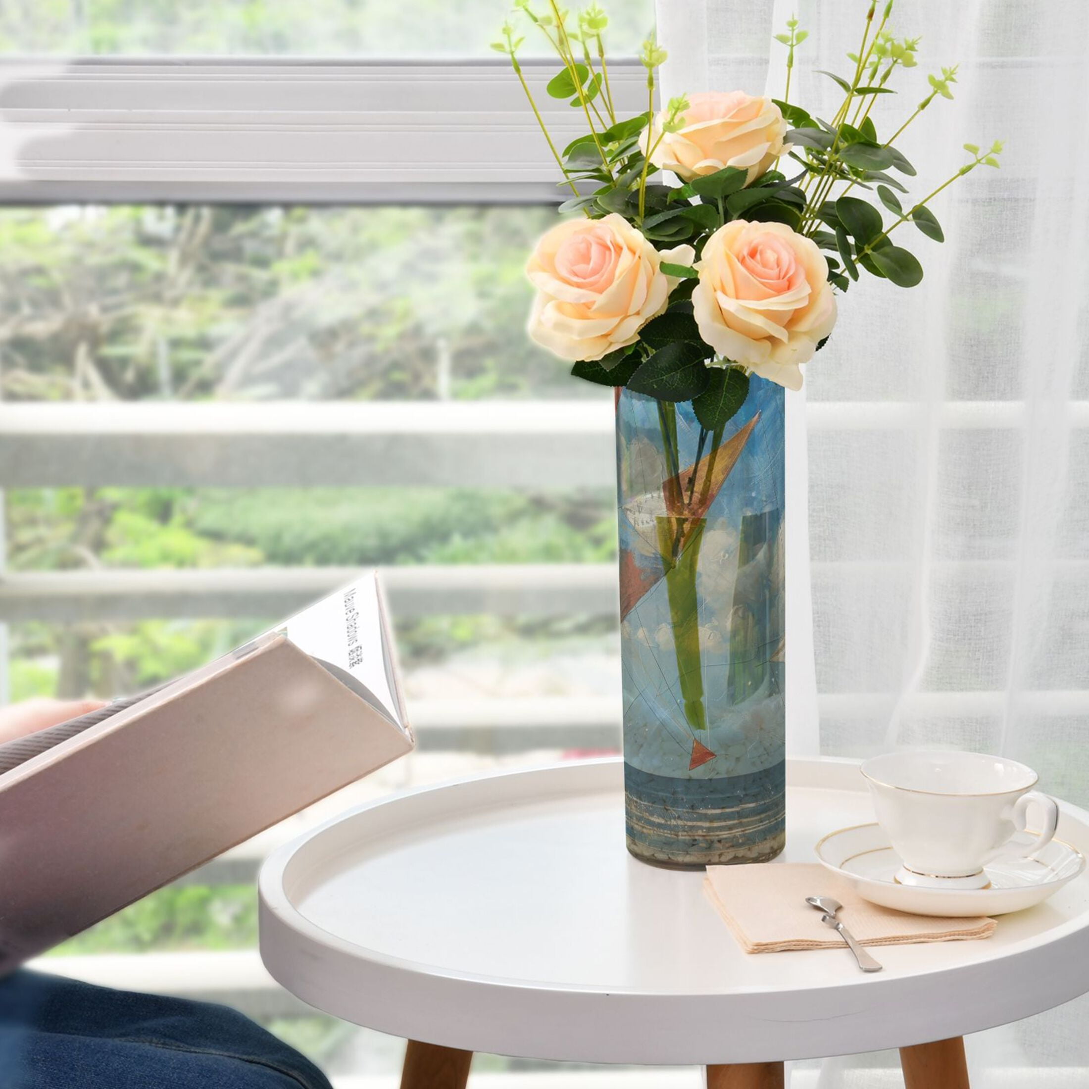 Kites Blue Flower Vase Decorative Vases for Flowers Home Decor for ...