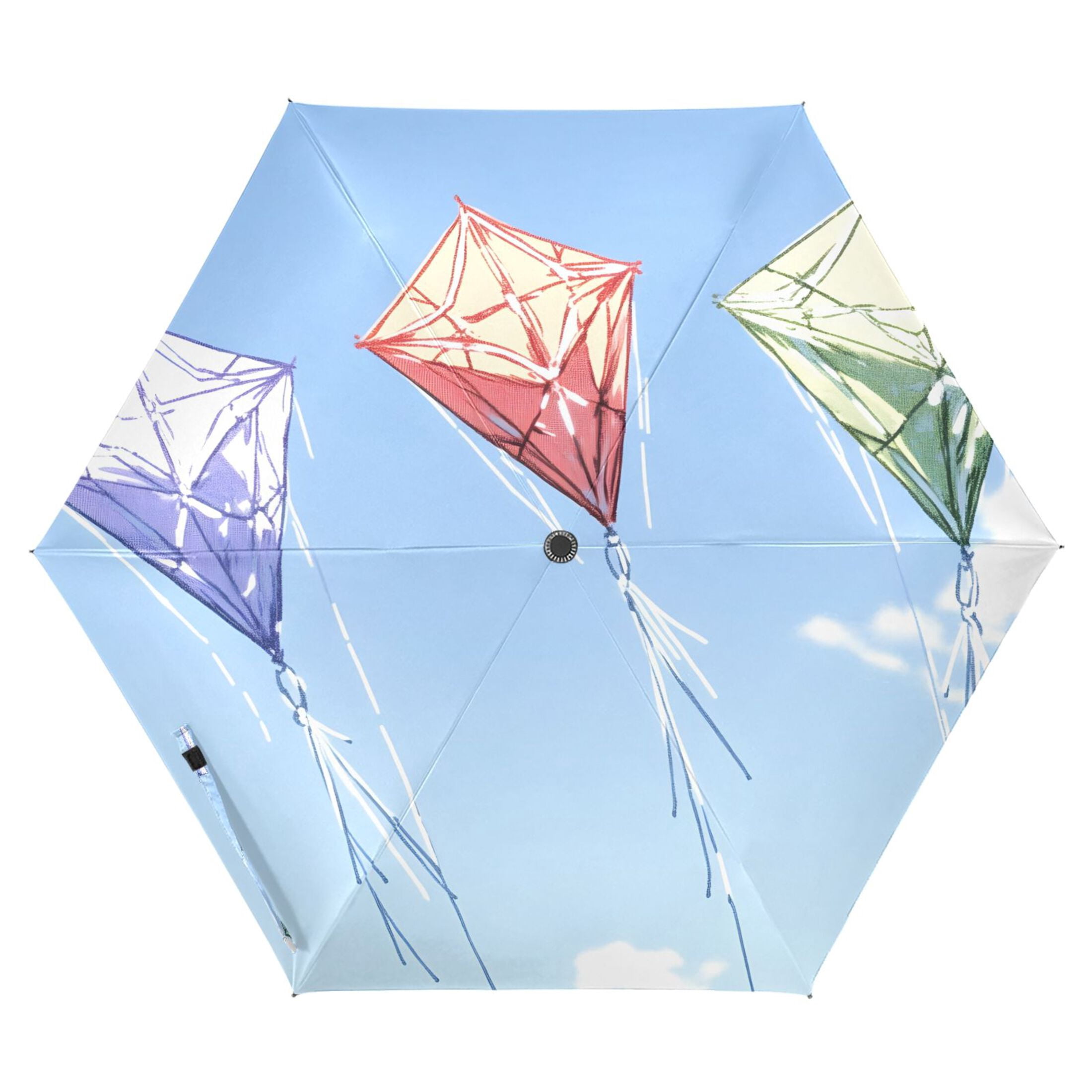 Kites Pattern Folding Umbrella UV50+ Waterproof Sun Protection Auto ...