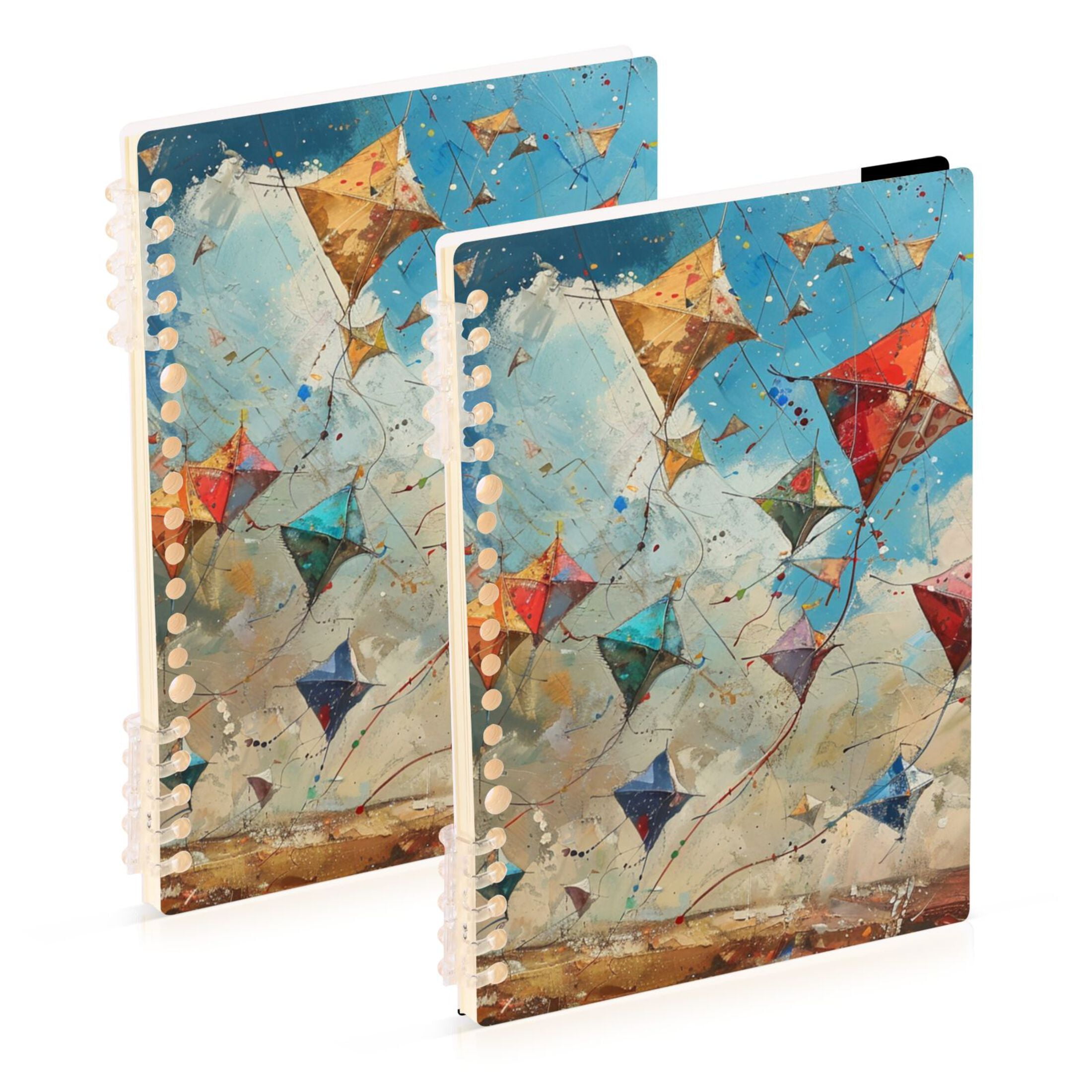 Kites Ring Binder Notebook Journey Note Diary College Ruled Spiral ...