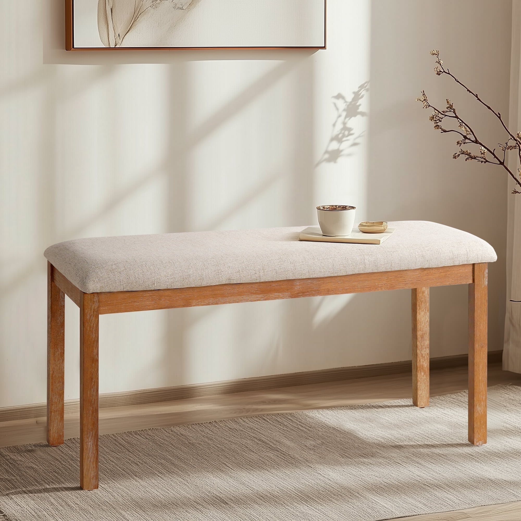 KithKasa 40in Dining Bench for Indoor Use, End of Bed Bench,Entryway ...