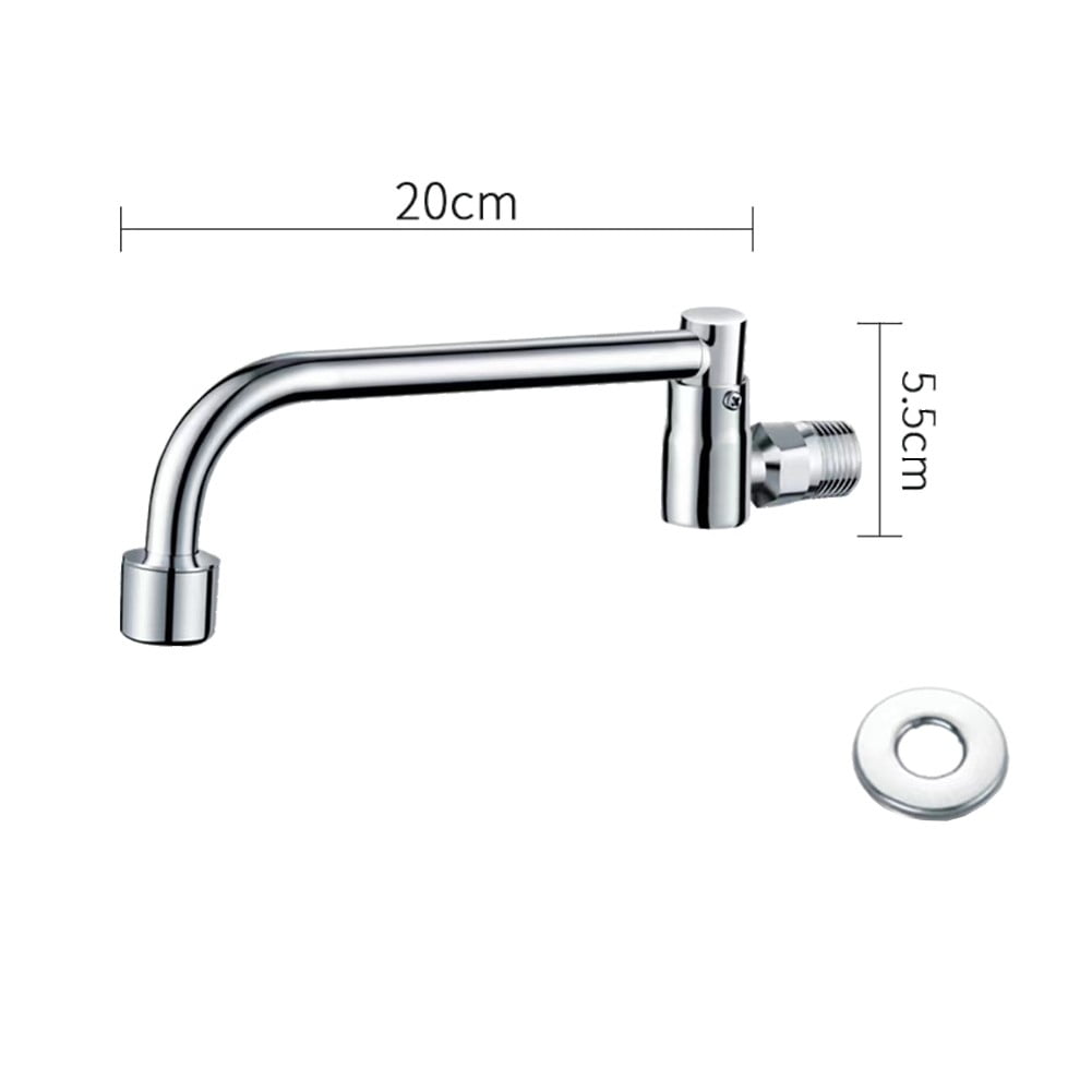 Kithen Faucet Basin Faucet Singe Cold Wall Mounted Rotaion Tap 30cm ...