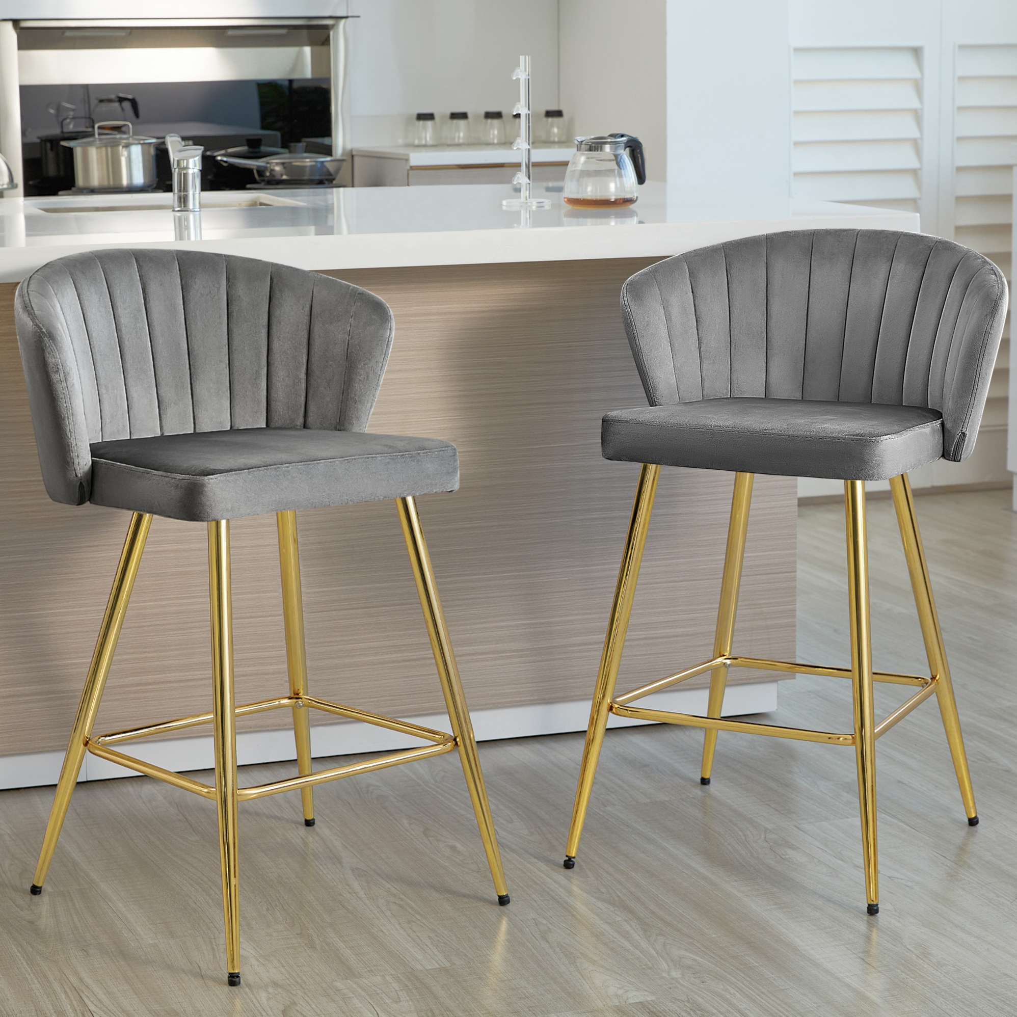 Carolina Classics Saga 25" Counter Stool in Natural (Set of 2 ...