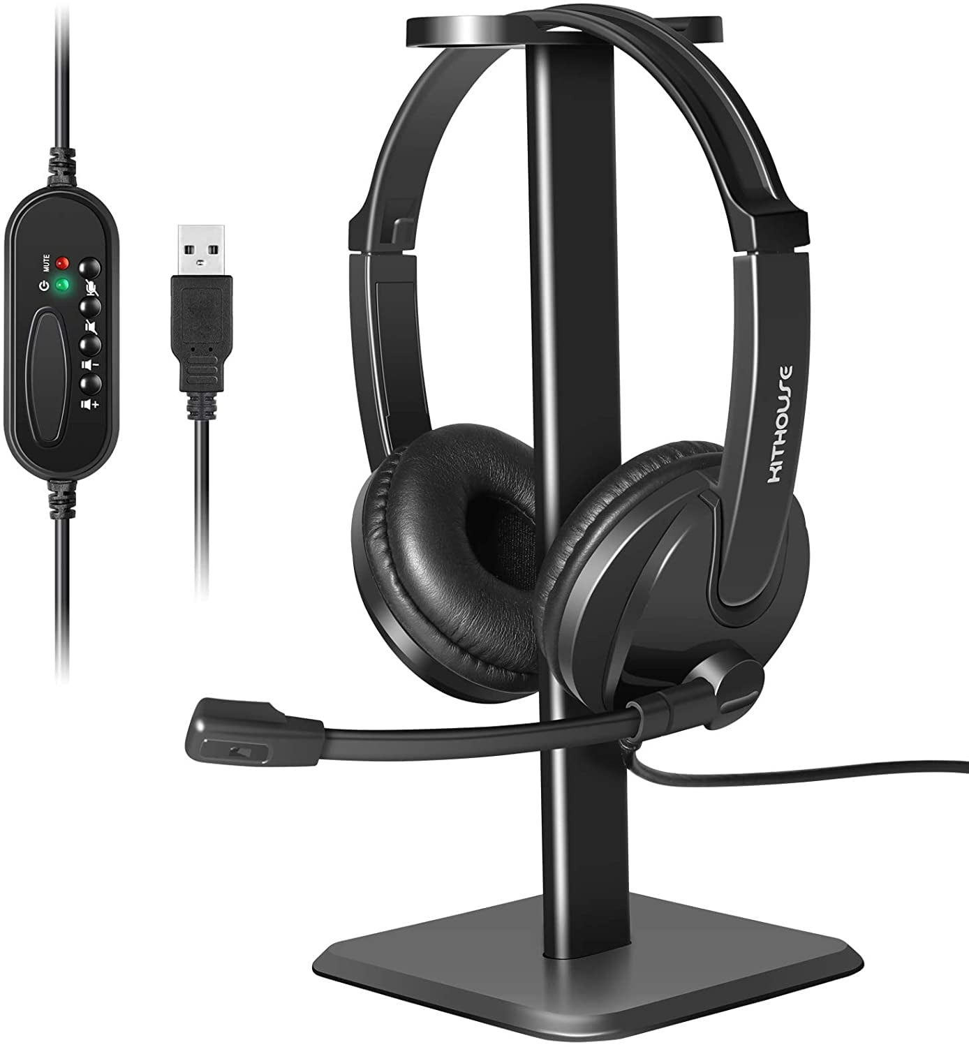 Kithouse USB Computer Headset Headphone with Microphone for Computer ...