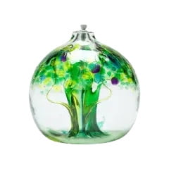 Kitras Art Glass 6in Tree of Spring Oil Lamp - Walmart.com