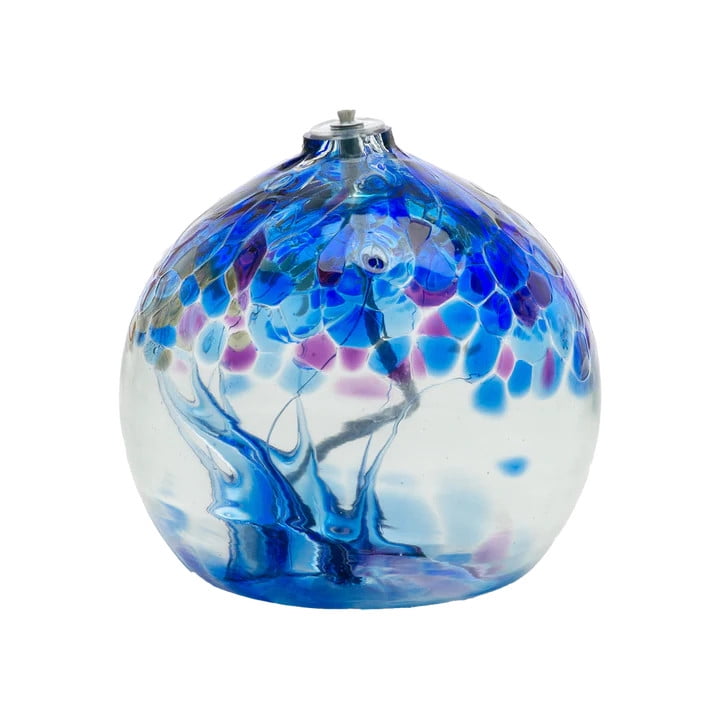 Kitras Art Glass 6in Tree of Winter Oil Lamp - Walmart.com