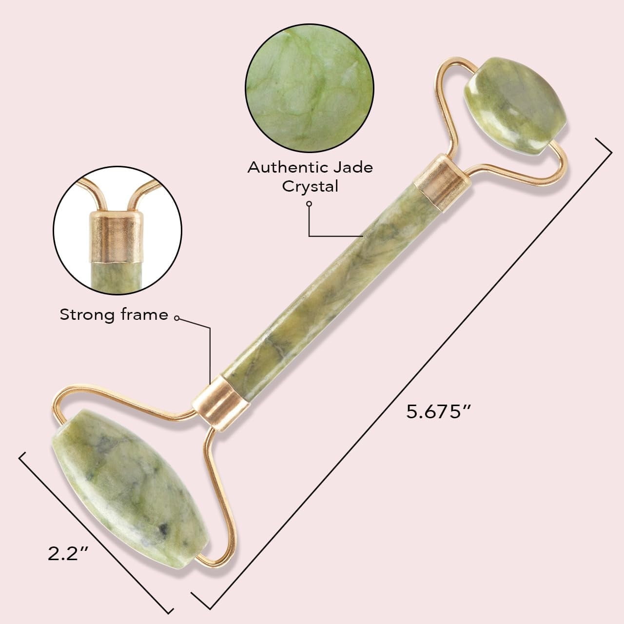 Kitsch 1-Piece Jade Face & Eye Roller for Anti Aging Skin Care ...