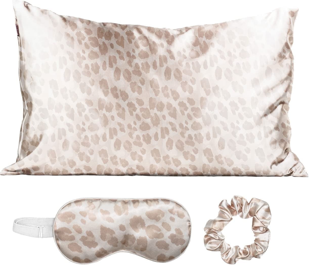 Kitsch Satin Sleep Set for Adults: Satin Pillowcase, Eye Mask, Volume ...