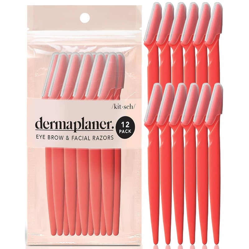 Kitsch Dermaplaning Tool - Face Razors for Women and Men, Eyebrow ...