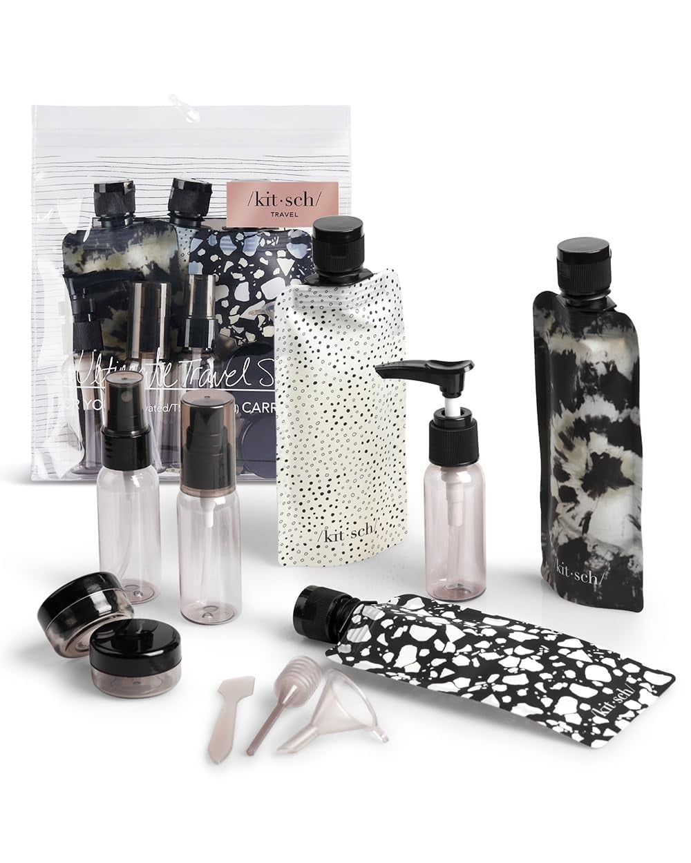 Kitsch Ultimate Mini Travel Bottles Set, Small Pack, Silicone ...