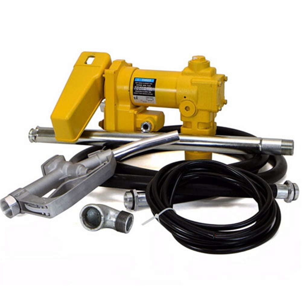 Kitsin 12V Explosion-proof Gasoline Pump Assembly Set Steel Galvanized ...