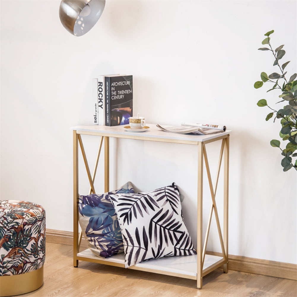 Kitsin 2-tier Console Table Multi-purpose Space Saving Entry Table with ...