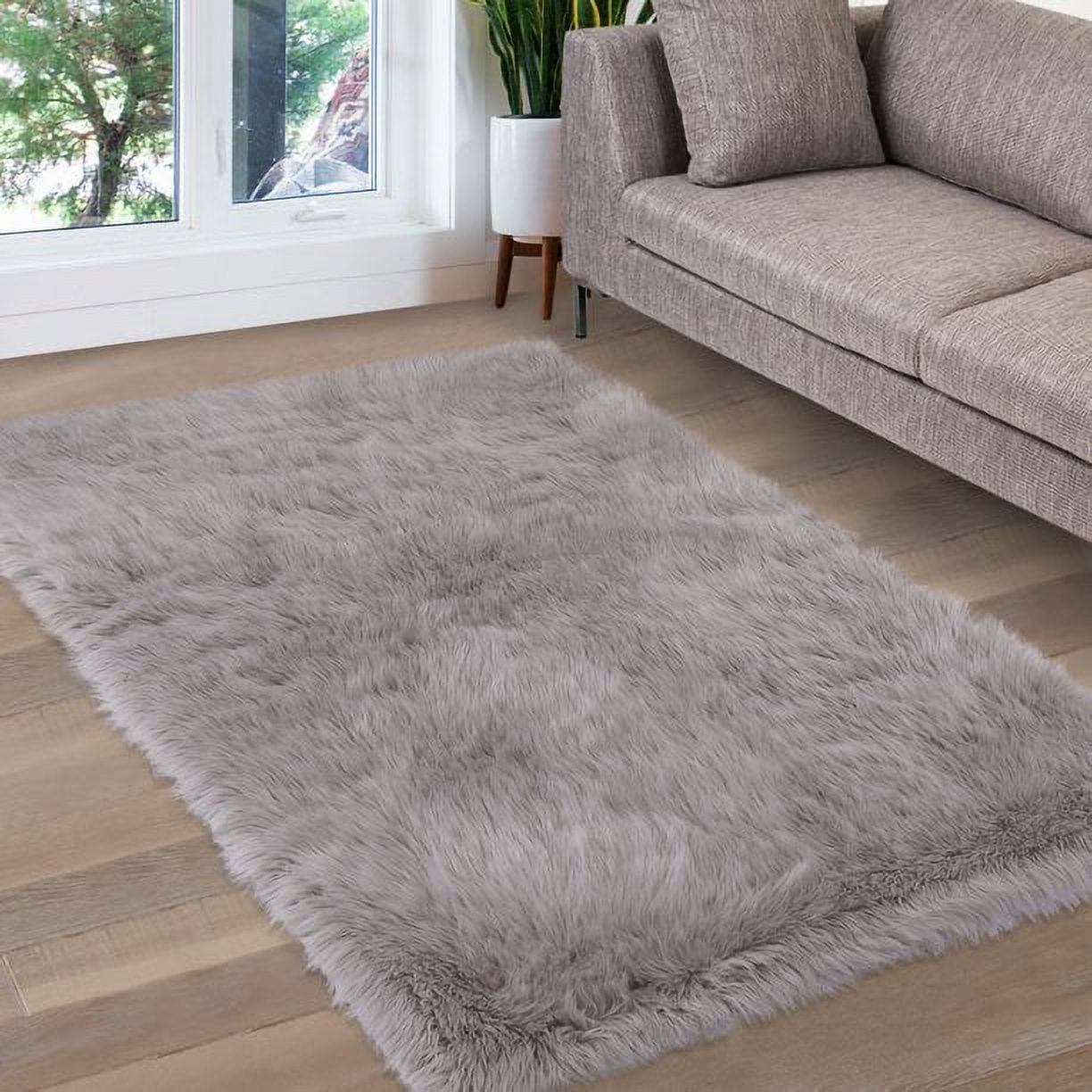 Kitsin Fluffy Rugs, Faux Sheepskin Rugs Soft Faux Fur Rugs Chair Couch ...