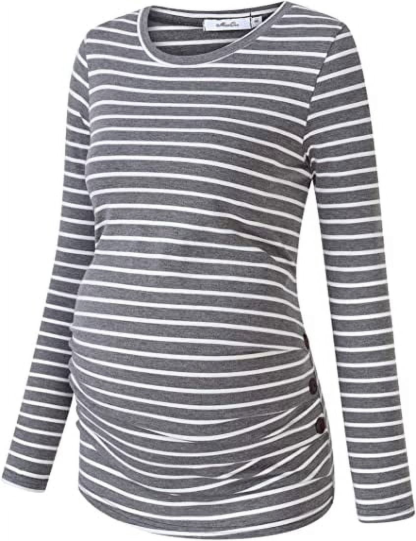 Kitsin Maternity Tops Plus Size Shirts for Women Maternity Nursing Top ...