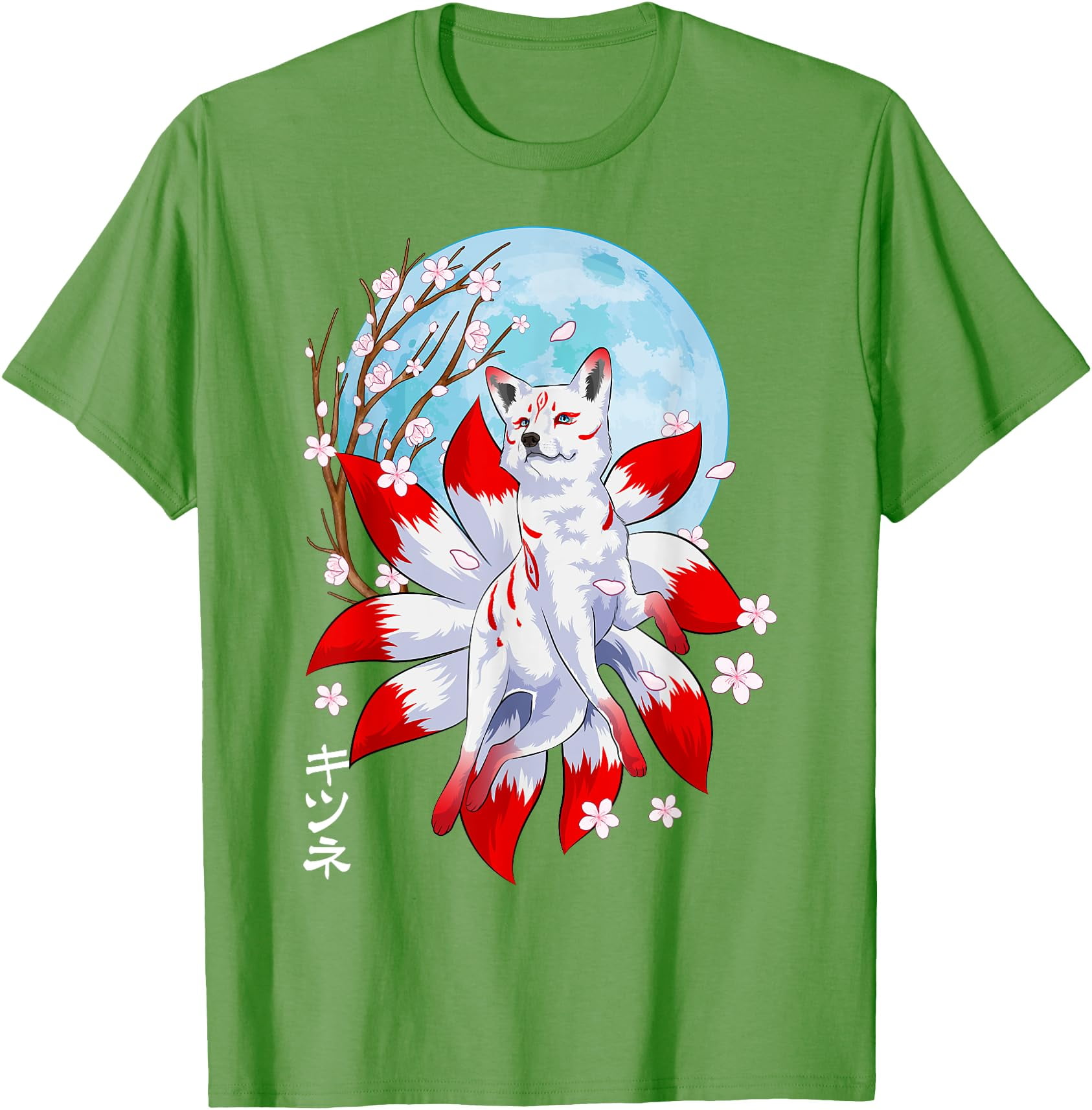 Kitsune Fox Japanese Nine Tailed Fox Magical Creature Unisex T-Shirt ...