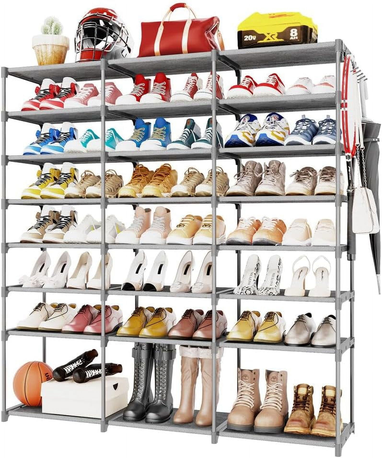 Shoe Organizer - 8-Tier Large Shoe Rack for Closet Holds Up to 48 Pairs ...