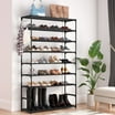 Ktaxon 6-Tier Bamboo Shoe Rack, Sturdy Shoe Shelf, Display Shelves ...