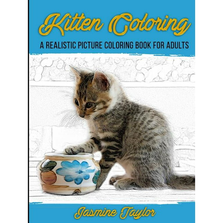 realistic cat coloring book