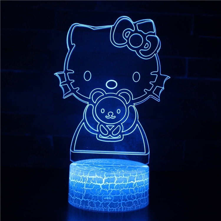 Kitten LED Night Light - Smart Touch Night Lamp with 16 Colors Change ...