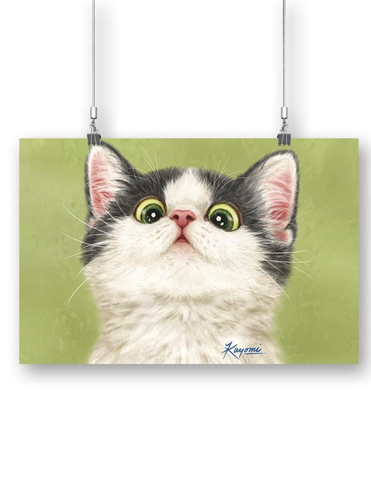 Kitten Looking Down Poster - Kayomi Harai Designs, - Walmart.com