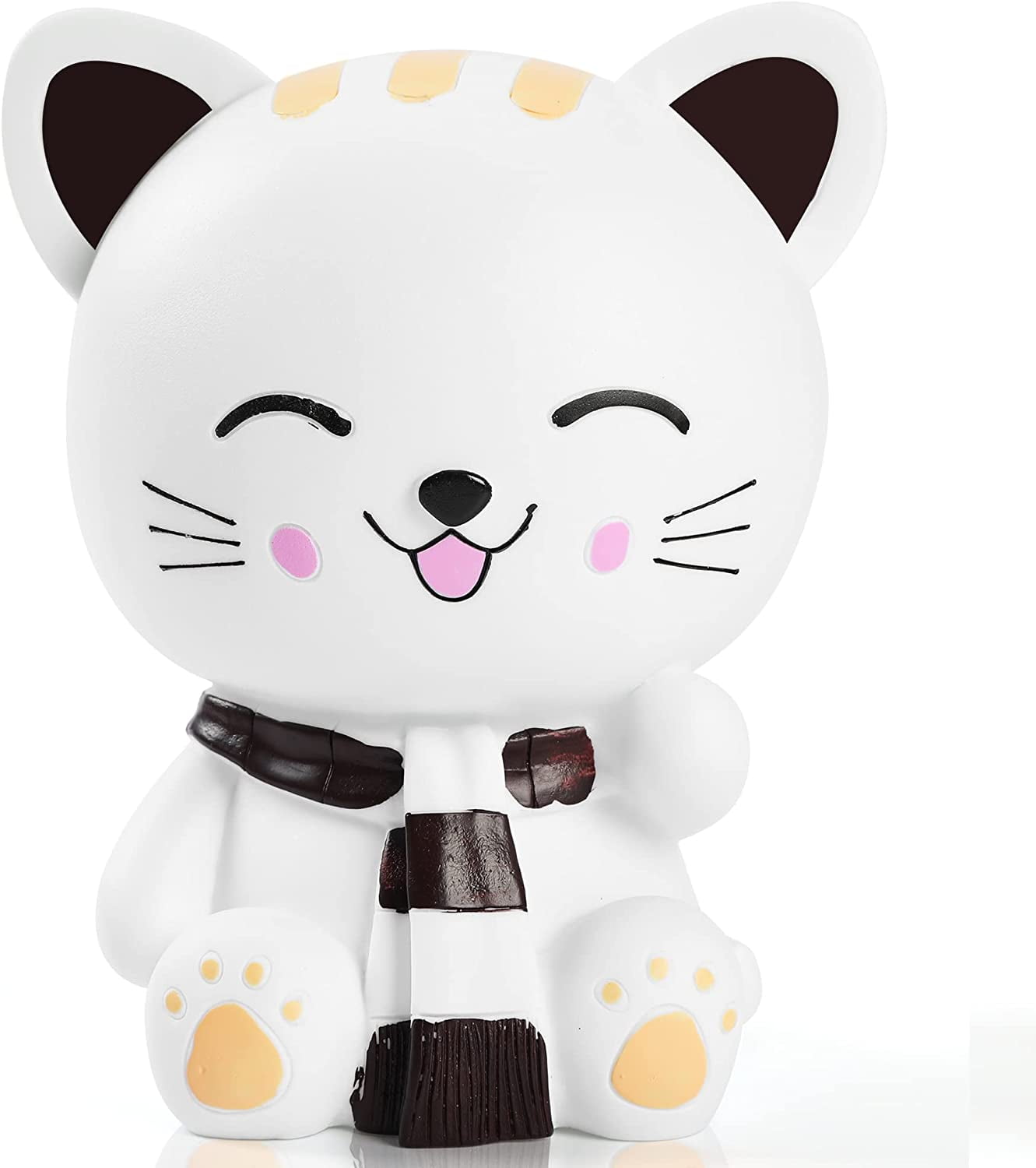 Kitten Money Bank (Brown), Shatterproof Cat Piggy Bank, First Coin Bank ...