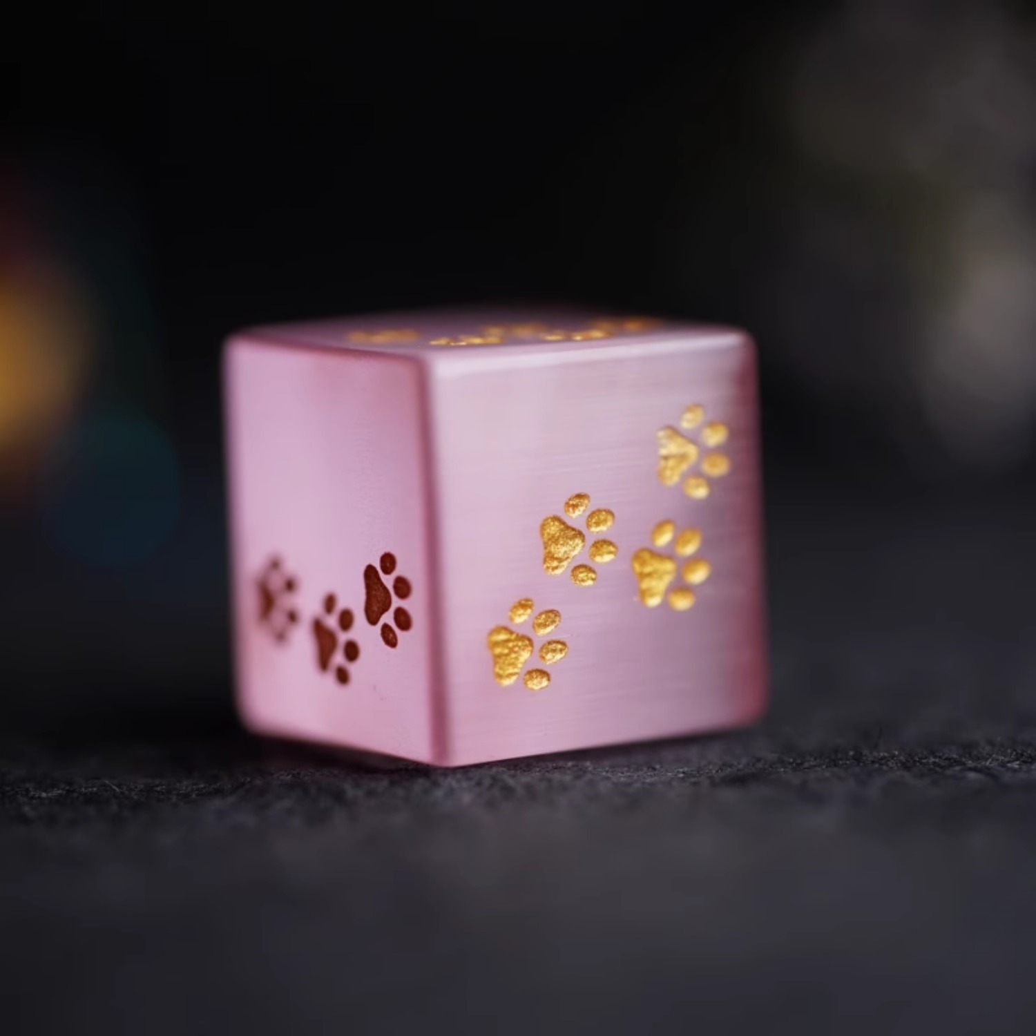 Kitten Paw D6 Dice Handmade Engraved Gemstone DND RPG COC Board Games ...