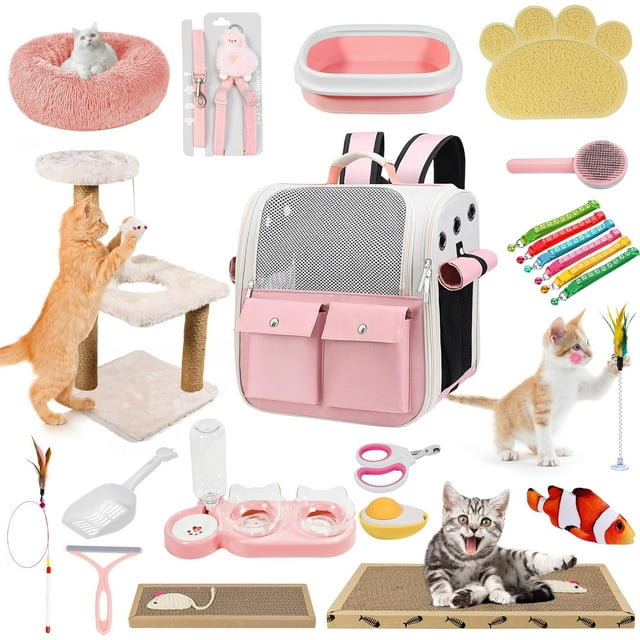 Kitten Starter Supplies Starter Kit, 20 pcs of Cat Essentials and Stuff ...